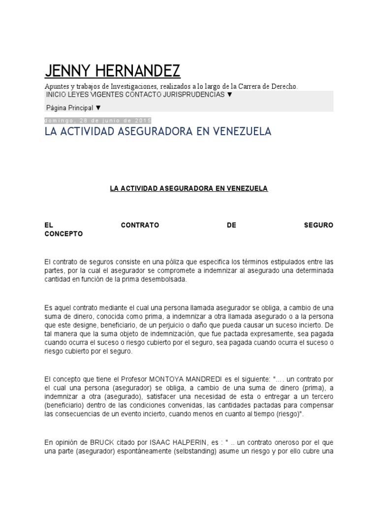 La Actividad Aseguradora | PDF | Seguro | Derecho civil (sistema legal)