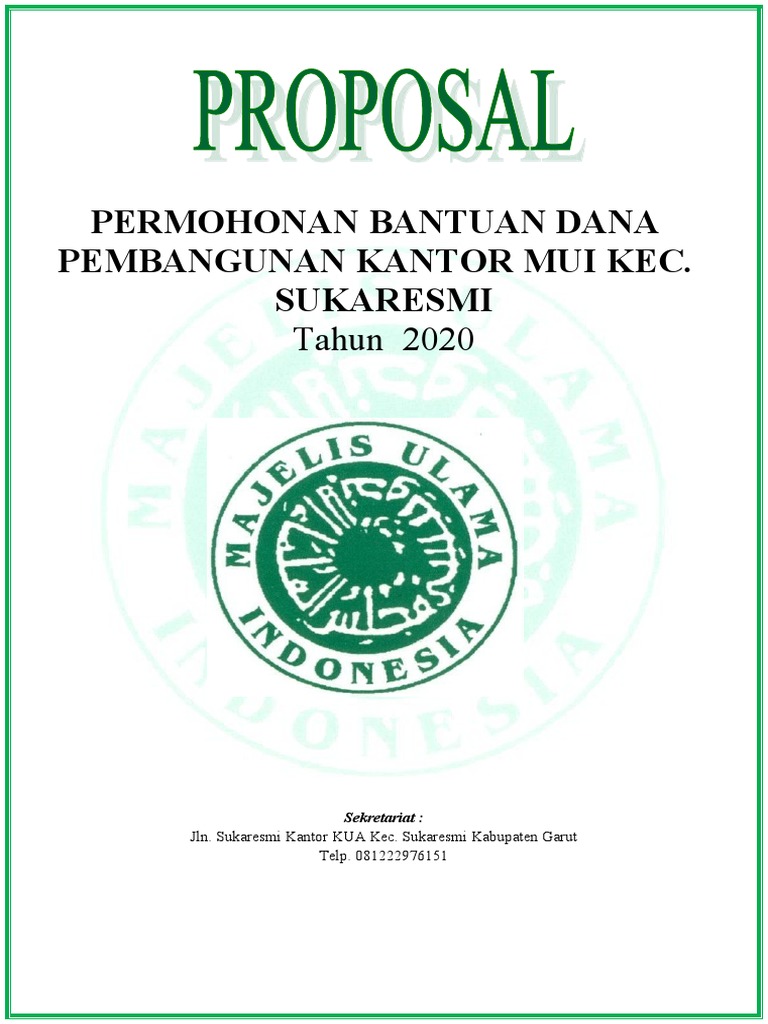 Proposal Kantor MUI | PDF