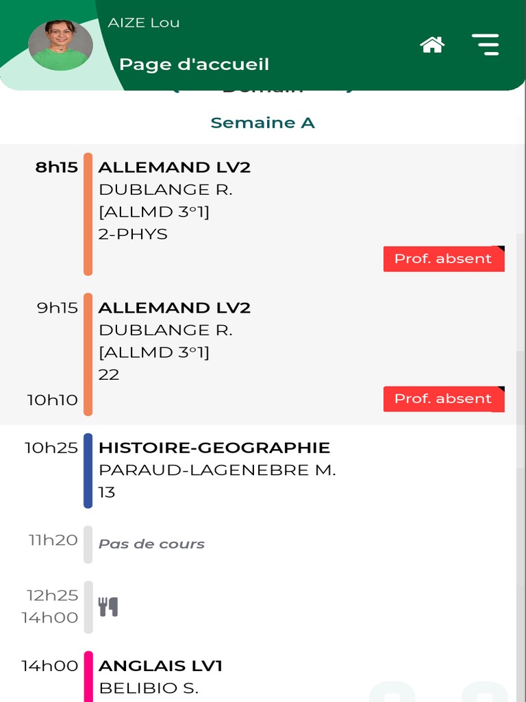 COLLEGE VICTOR HUGO - PRONOTE - Espace Élèves - 2 | PDF