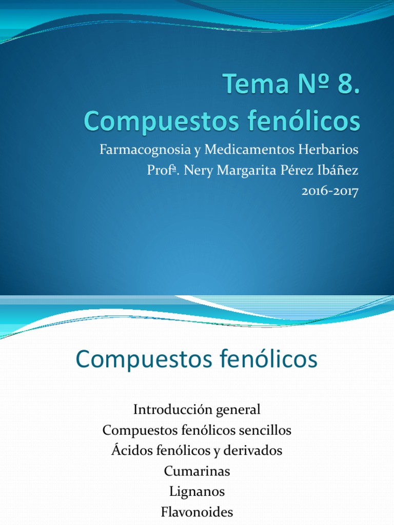 Acetilsalicina en Compuestos Fenólicos | PDF | Química