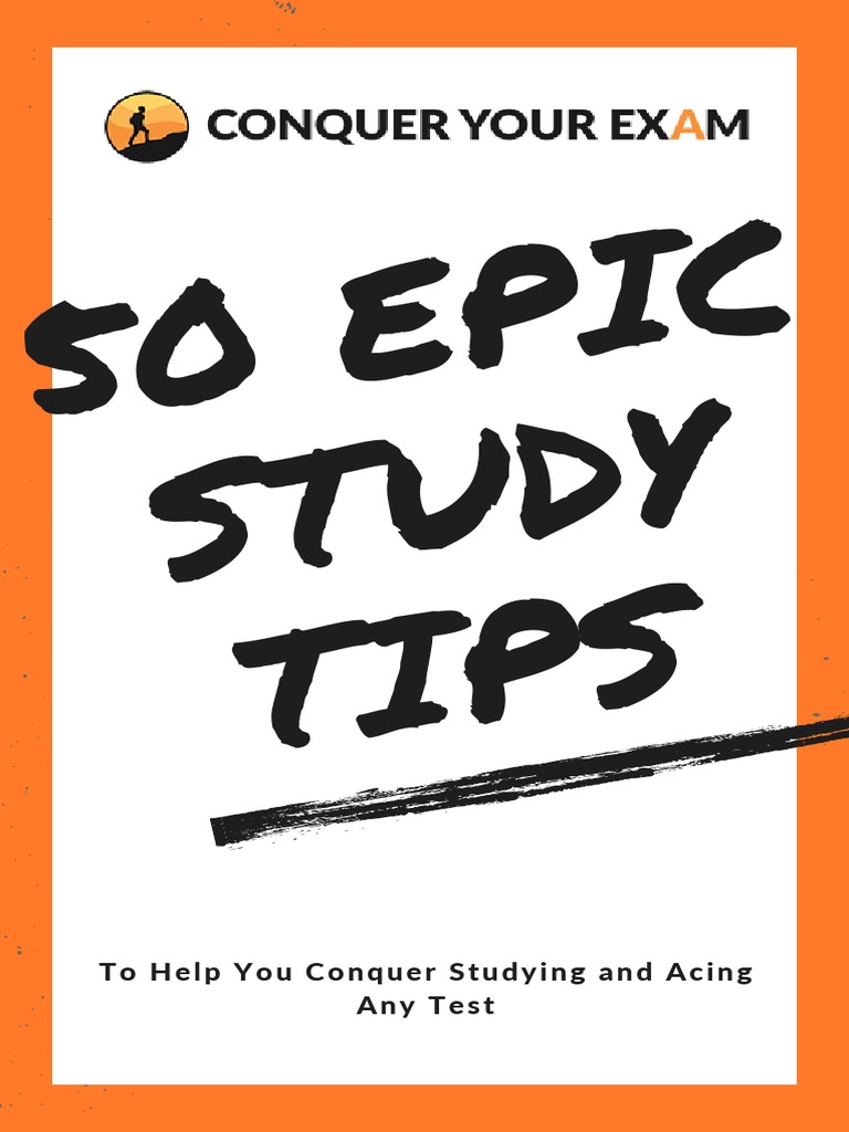 50 Epic Study Tips for Exam Success | PDF | Memory | Vocabulary