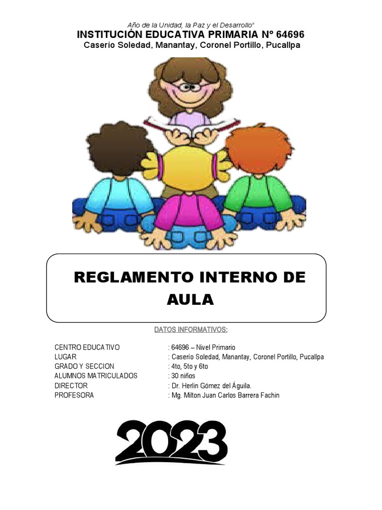 Reglamento Interno de Aula | Descargar gratis PDF | Salón de clases