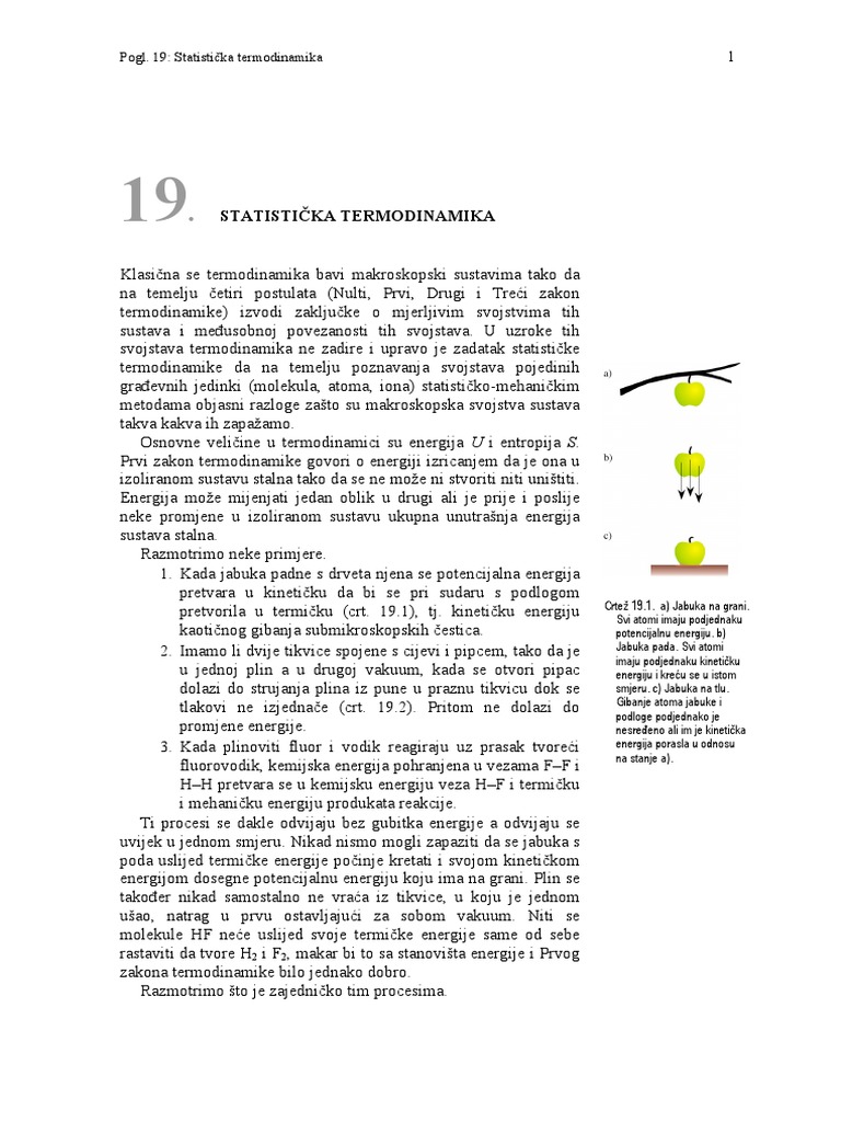 19 Statisticka Termodinamika | PDF