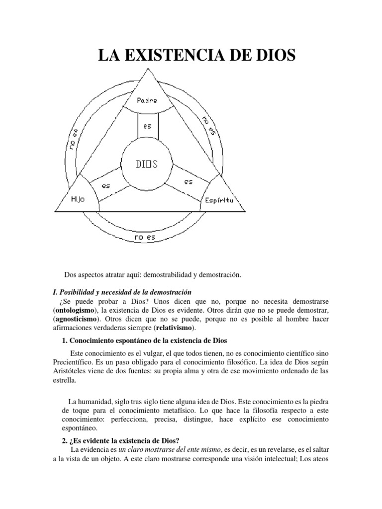 LA EXISTENCIA DE DIOS Guia Completa | PDF | Existencia | Immanuel Kant