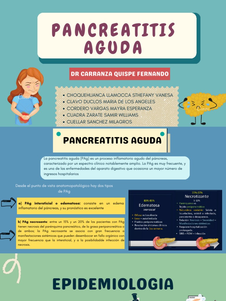 Pancreatitis Aguda | PDF | Epidemiología | Especialidades Medicas