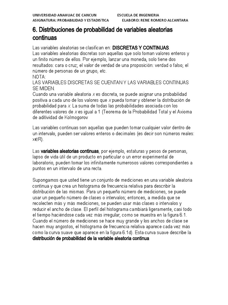 Distribucion de Probabilidad Normal | PDF | Distribución normal | Desviación Estándar