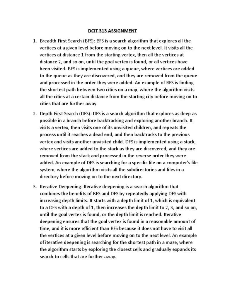 Dcit 313 Assignment Pdf Algorithms And Data Structures Theoretical Computer Science