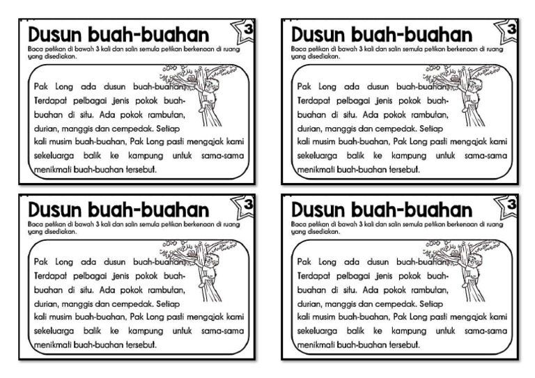KARANGAN - DUSUN BUAH-BUAHAN | PDF