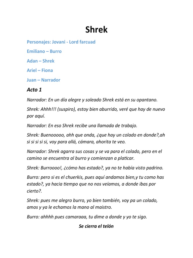 Shrek | PDF