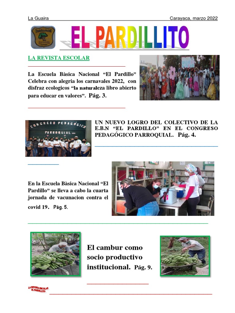 Carnaval Ecológico en El Pardillo 2022 | PDF | Educación primaria