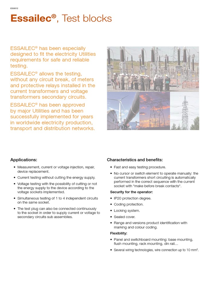 Entrelec Site Essailec en | PDF | Electrical Connector | Ac Power Plugs ...