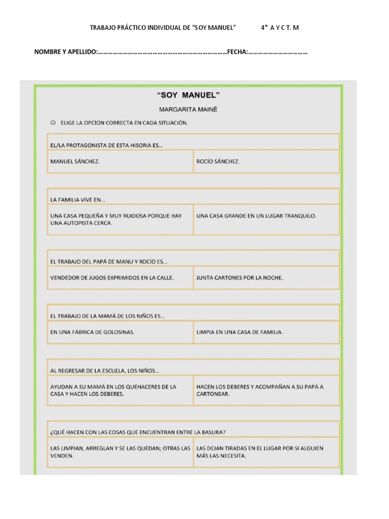 Soy Manuel TP Manuel | PDF