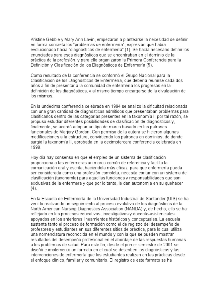 Kristine Gebbie y Mary Ann Lavin Pae | PDF | Enfermería | Cognición