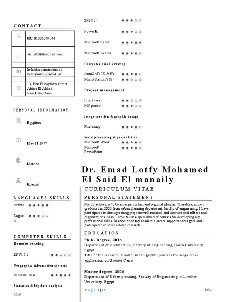CV - Ahmed - Helmy - June 2019 - Ah | PDF