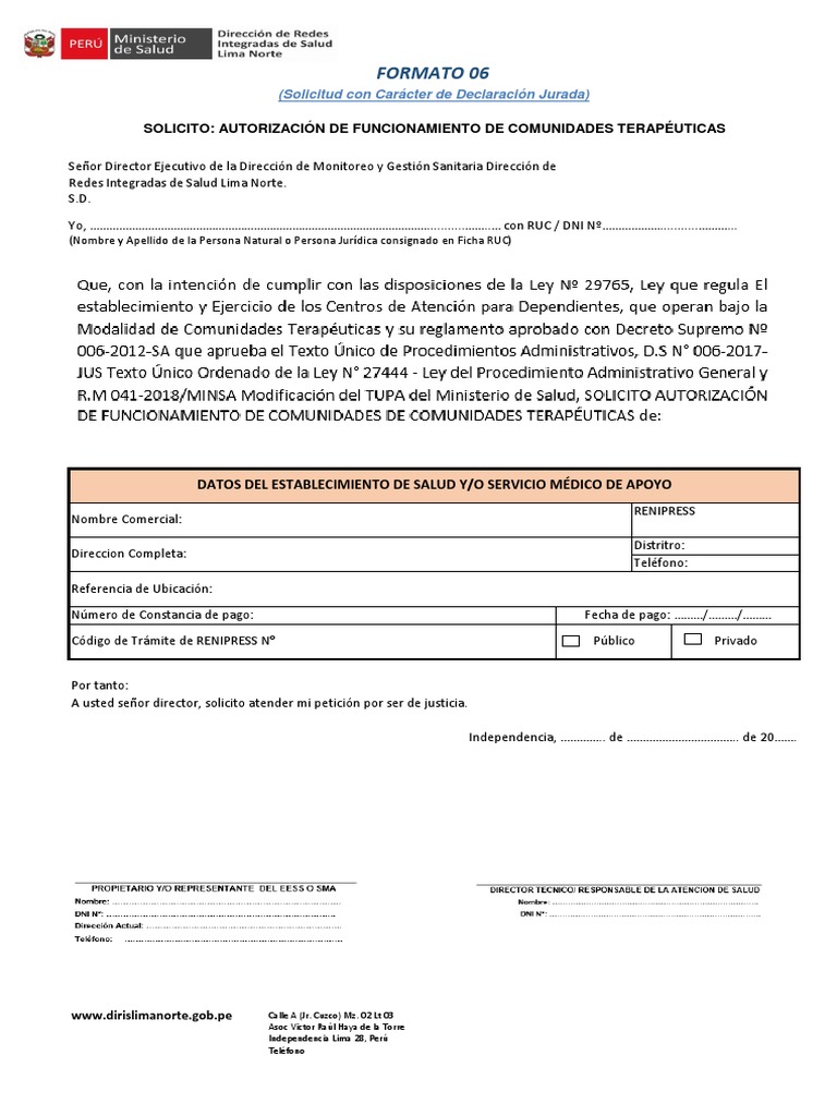 Formato 06 2021 | PDF