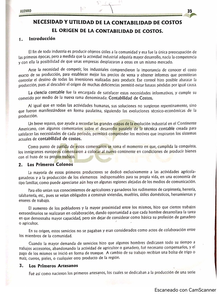 Libro (Costos) | PDF