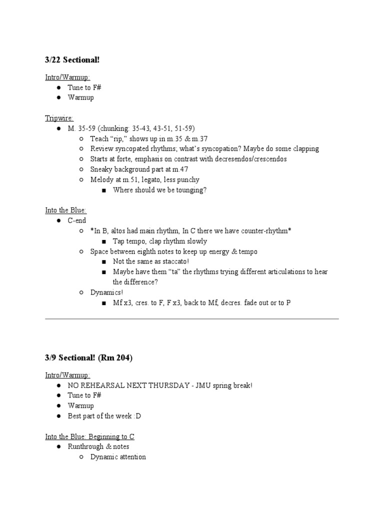 Ms Lab Band Lesson Plans | PDF | Rhythm | Performing Arts