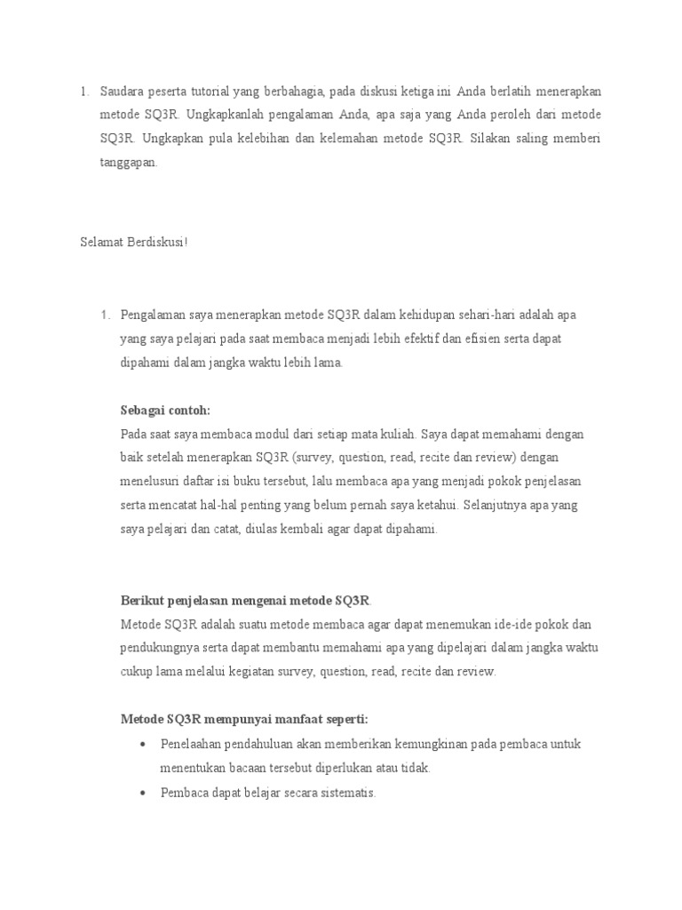 Diskusi 3 Bahasa Indonesia | PDF | Karier & Perkembangan | Pengembangan Diri