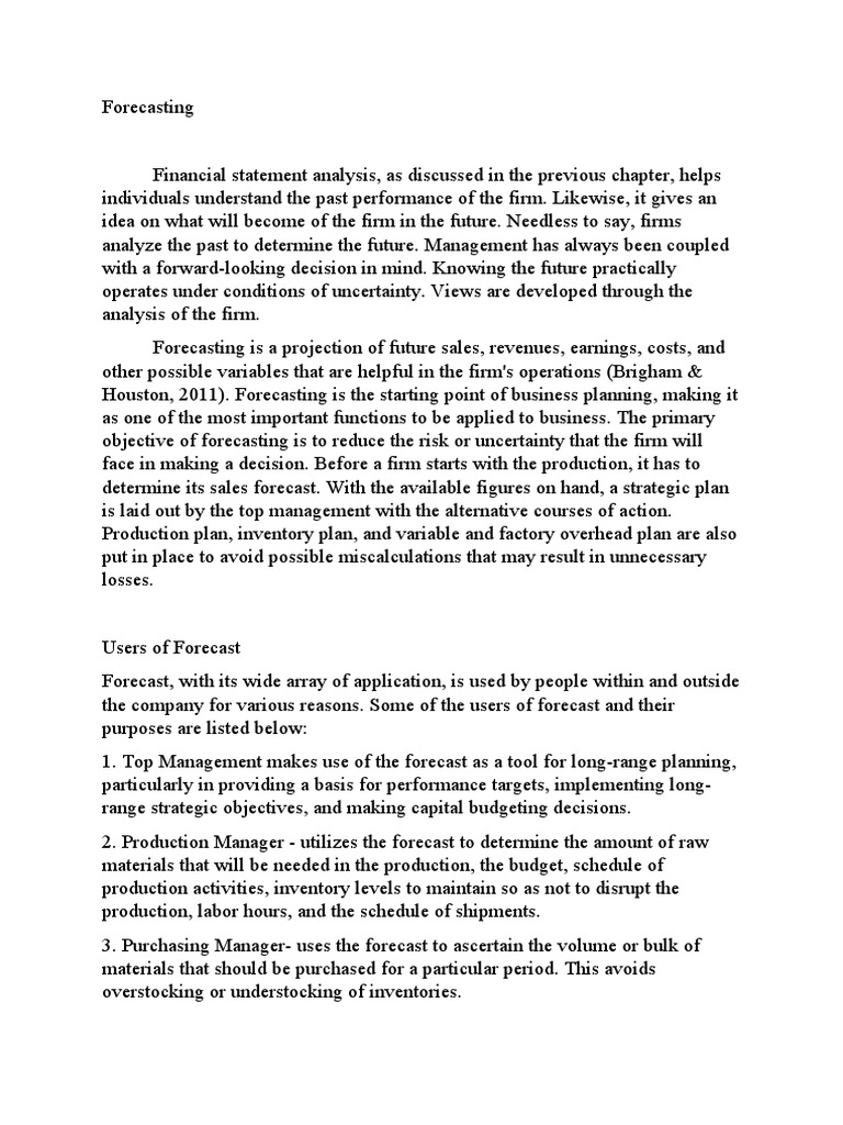 Forecasting Pdf Forecasting Seasonality