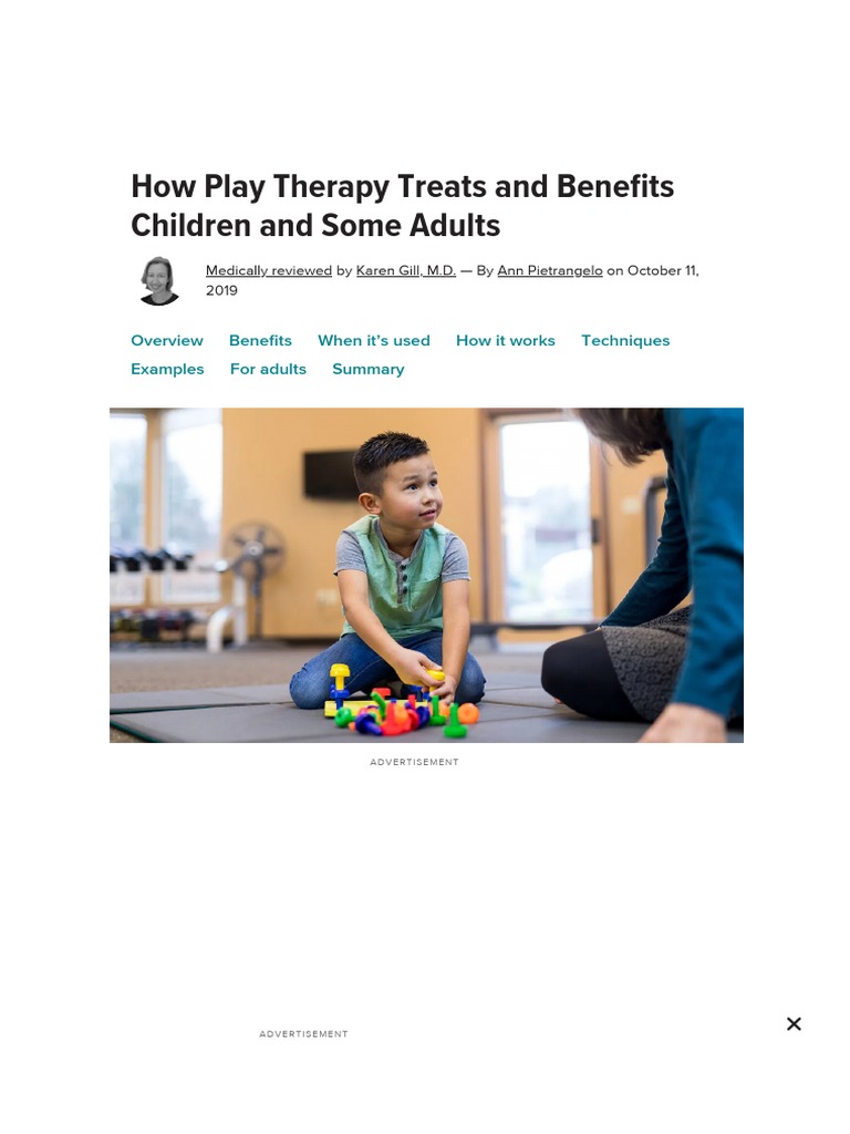 Play Therapy - What Is It, How It Works, and Techniques | Download Free ...