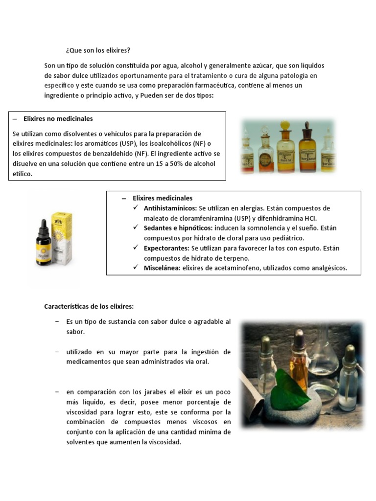 Que Son Los Elixires | PDF | Etanol | Agua