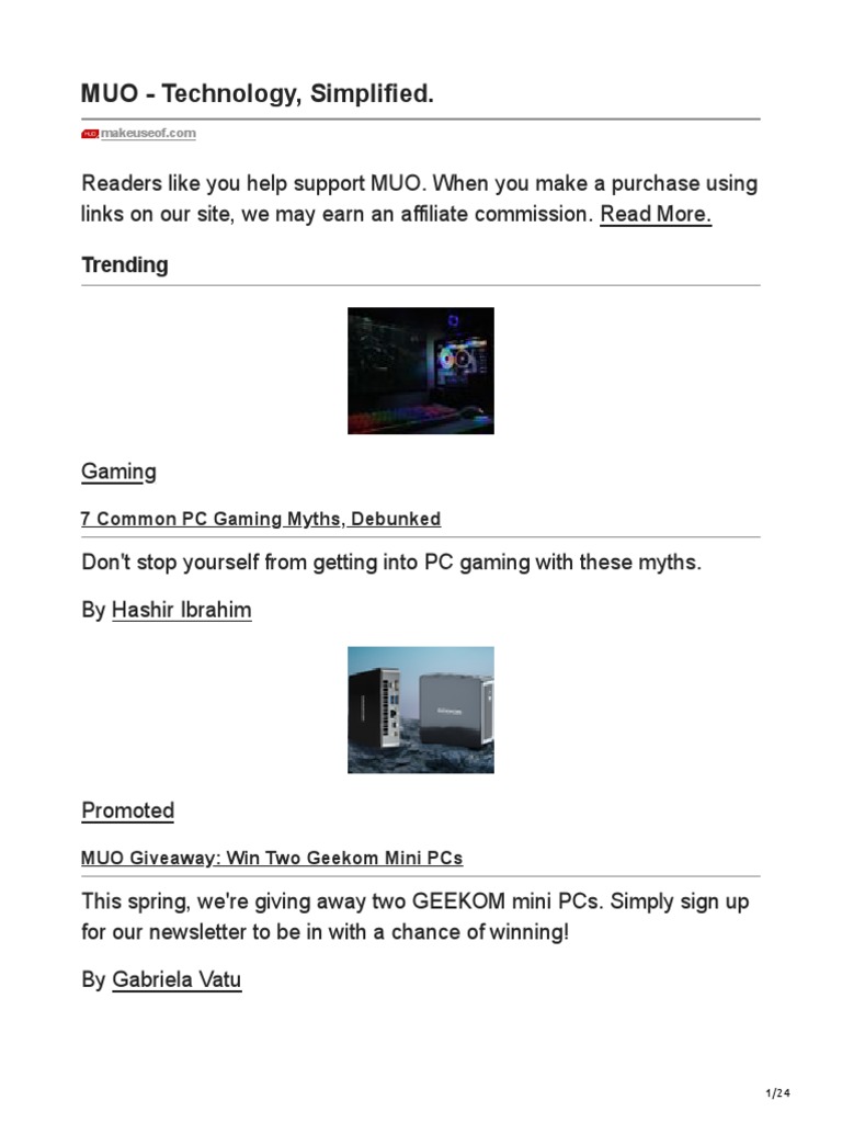 MUO - Technology Simplified | Download Free PDF | I Phone | I Cloud