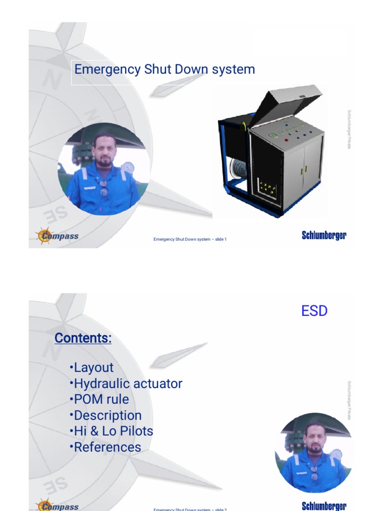 Emergency Shut Down System - Slide 1 | PDF | Valve | Machines