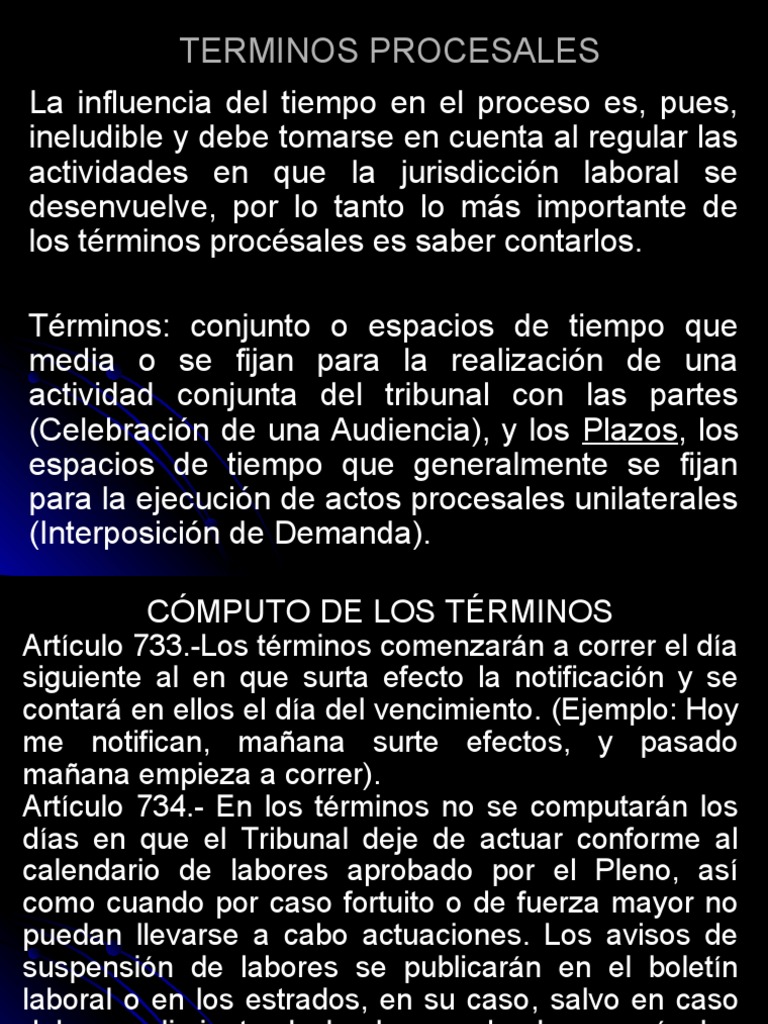 Terminos Procesales 2022 | PDF | Ley procesal | Gobierno