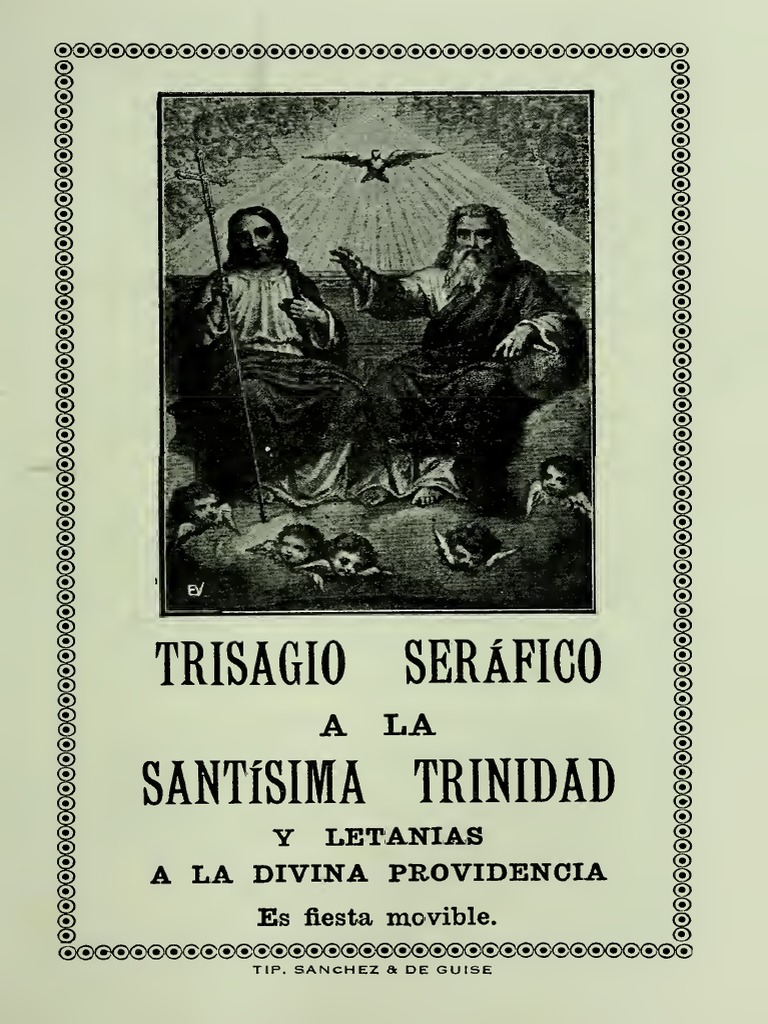 Trisagio Serafico a la Santísima Trinidad | PDF | Trinidad | Dios