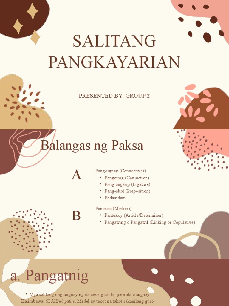 Group 2 SALITANG PANGKAYARIAN | PDF