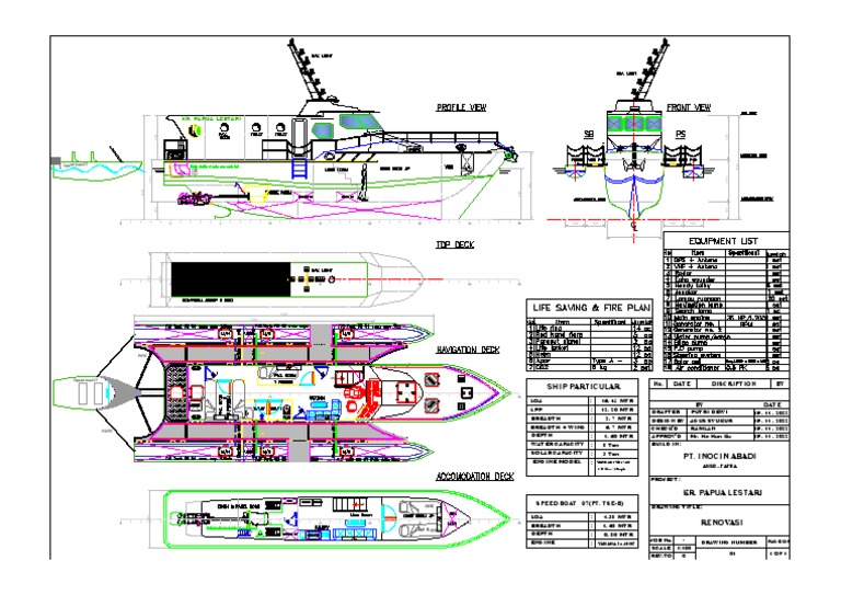 KAPAL KAYU KR - PAPUA LESTARI - GA-Model | PDF