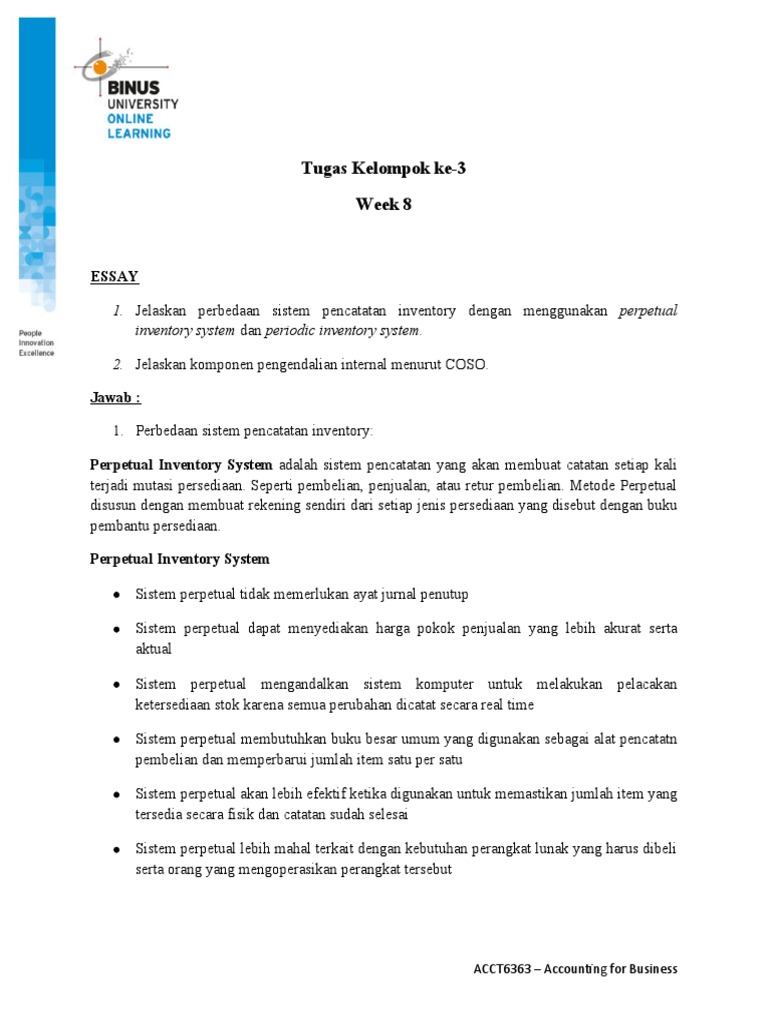 Accounting For Business TK3 | PDF