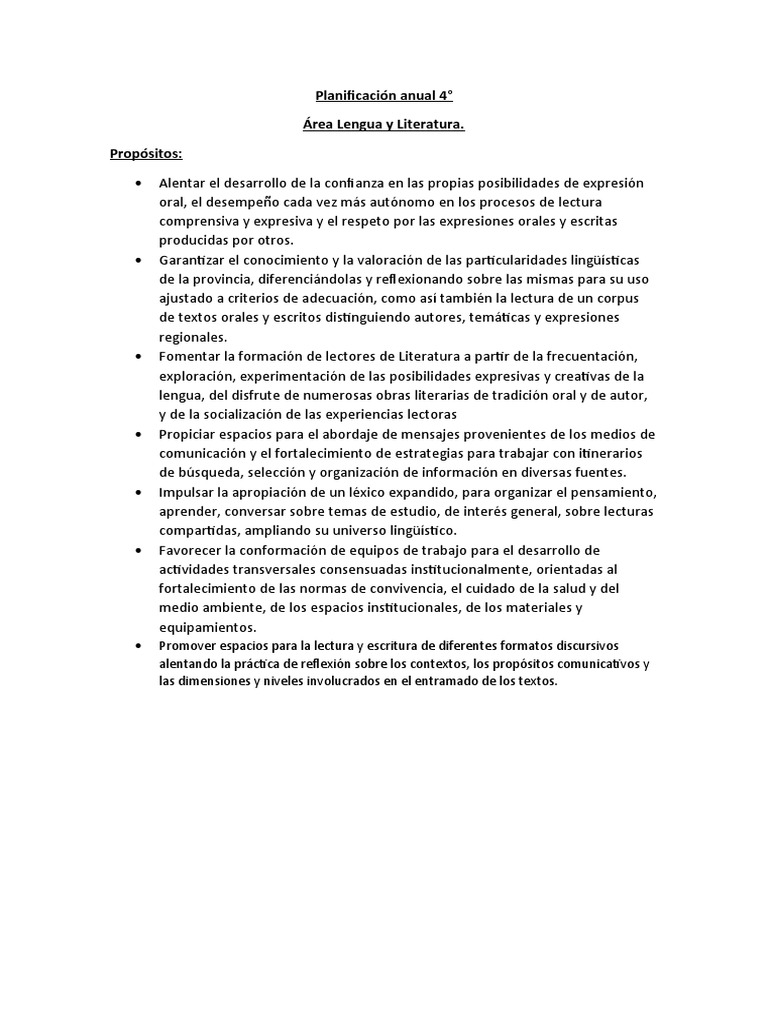 Planificación Anual 4to Grado | PDF | Tierra | División (Matemáticas)