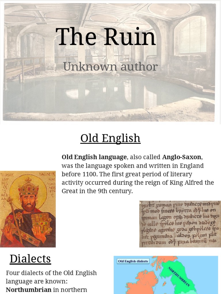 The Ruin: Unknown Author | PDF | English Language | Grammatical Gender