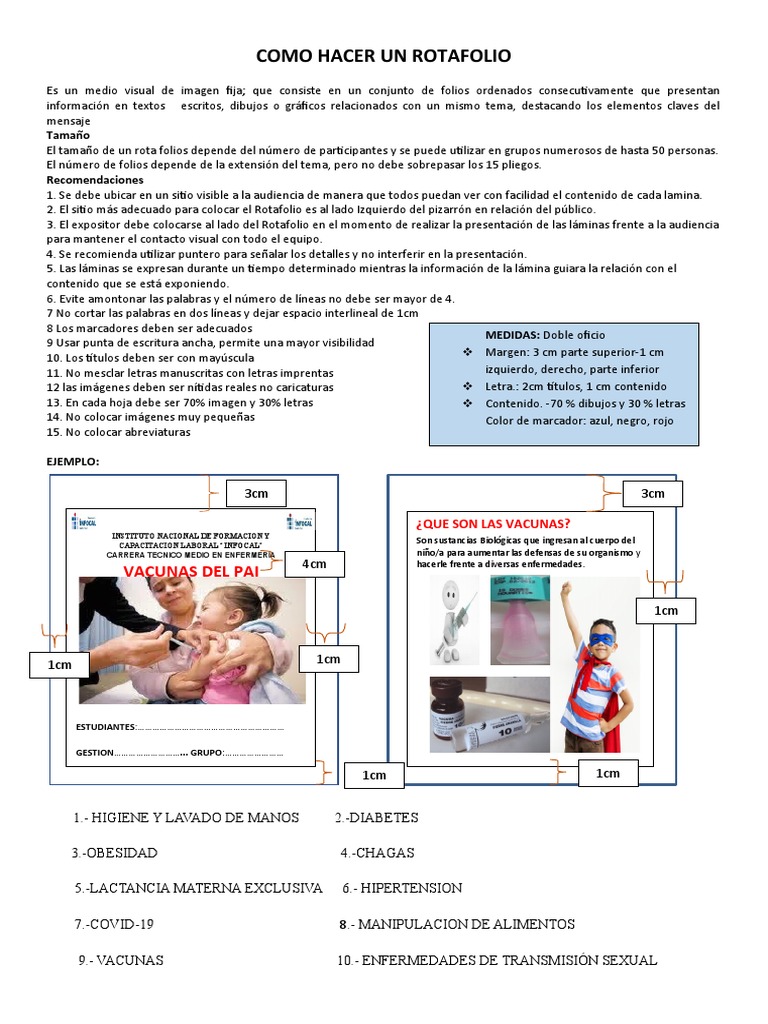 Como Realizar Un Rotafolio | PDF