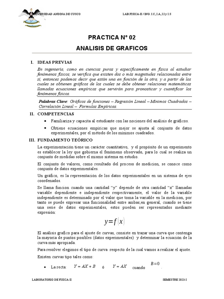 GUIA DE LAB. DE FISICA-II Nro.2 PARA I.C, I.A, I.I y I.S. | PDF ...