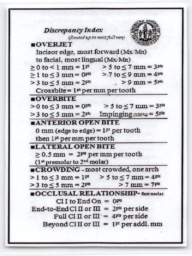 ABO Discrepancy Index | PDF