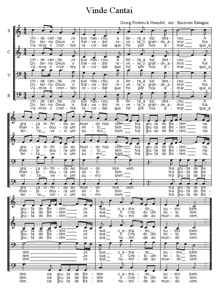 Vinde Canta CORO | PDF