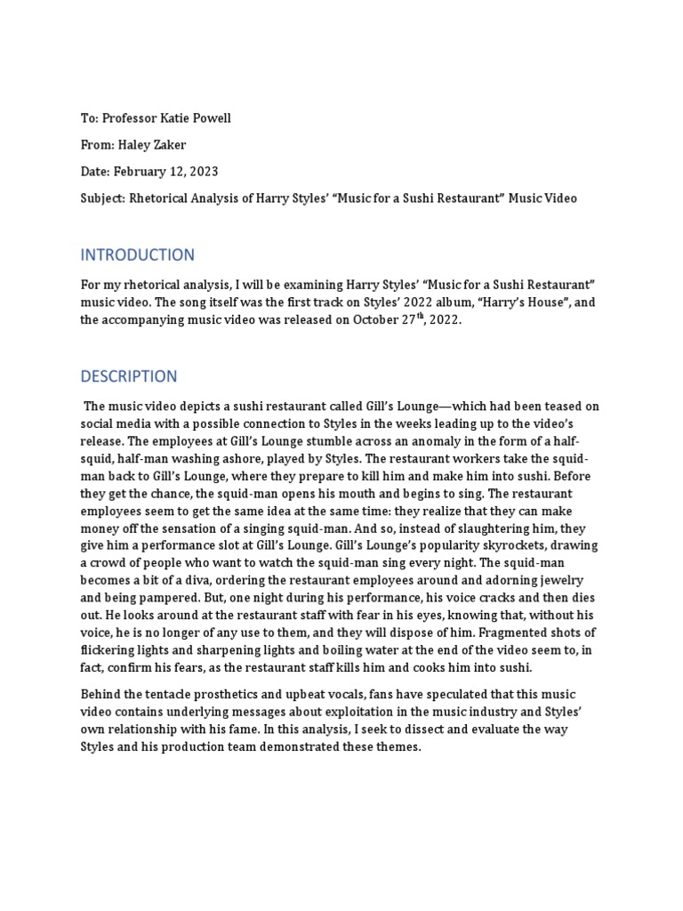 A1 Rhetorical Analysis Final Draft | PDF