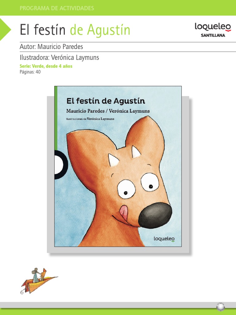 Loqueleo El Festin de Agustin Actividades | PDF