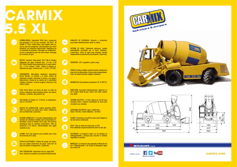 Carmix 5.5XL | PDF | Direccion | Eje