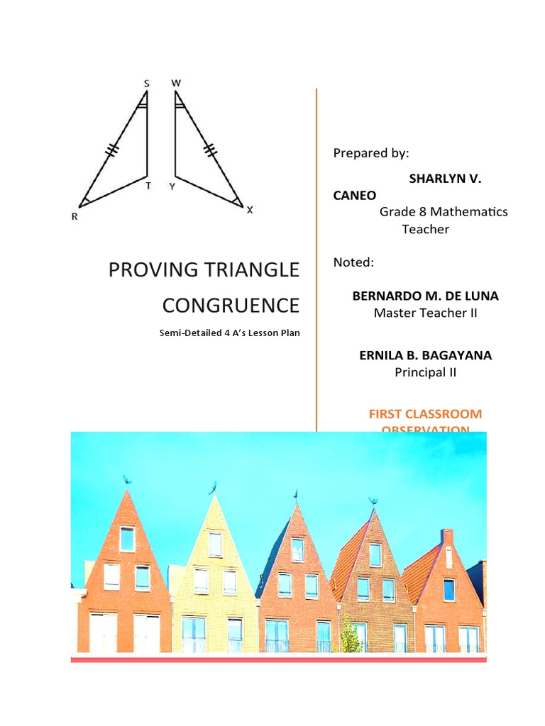 CO1 Proving Triangle Congruence | PDF | Mathematical Proof | Axiom
