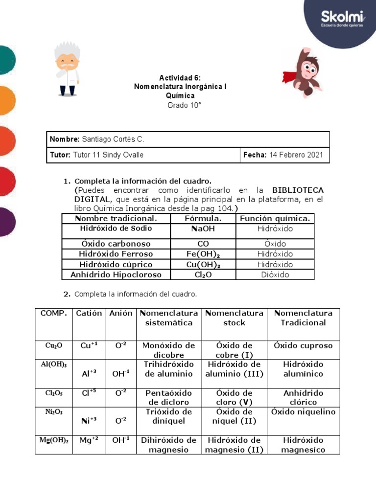 Actividad 6 Quimica | PDF | Sustentabilidad | Desarrollo sostenible