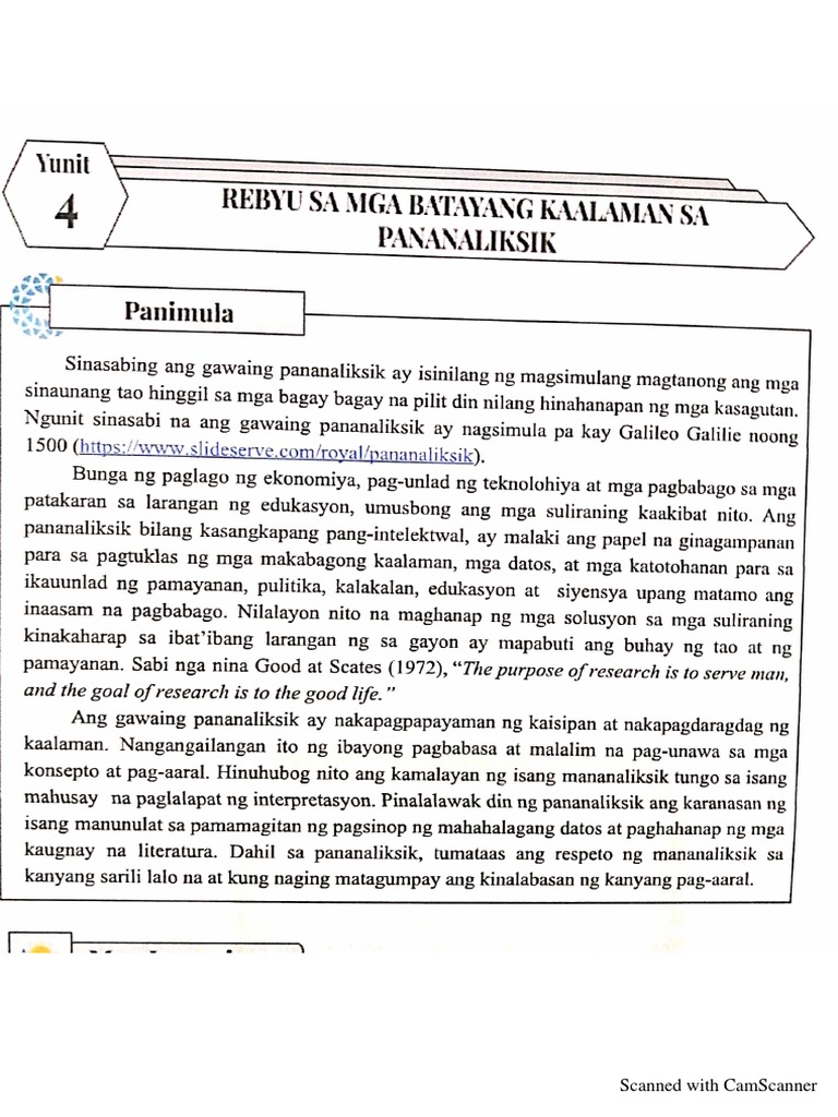 Fili 102 Yunit 4 | PDF