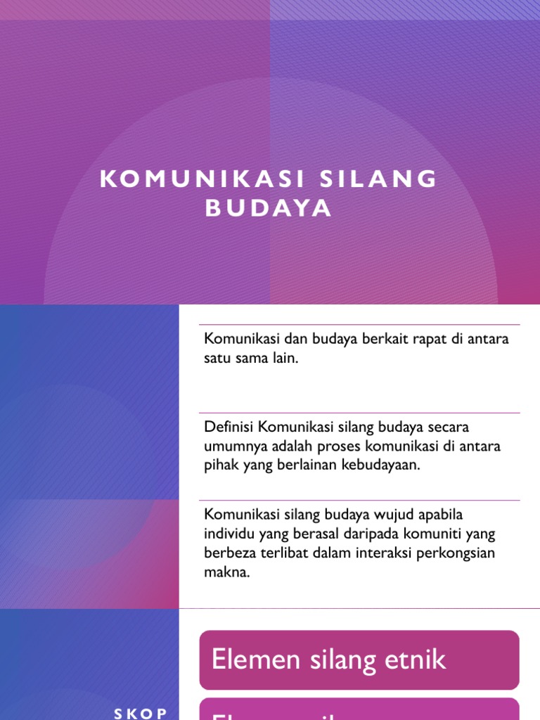 Komunikasi Silang Budaya | PDF