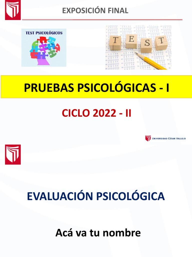 Pruebas Psicológicas - I: Exposición Final | PDF | Inteligencia | Cociente de inteligencia