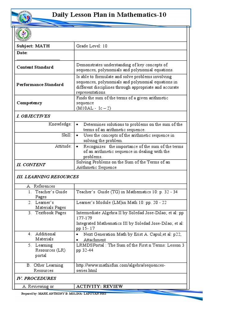 DLLDLP WITH WORKSHEET-day 4 | PDF | Mathematics | Learning