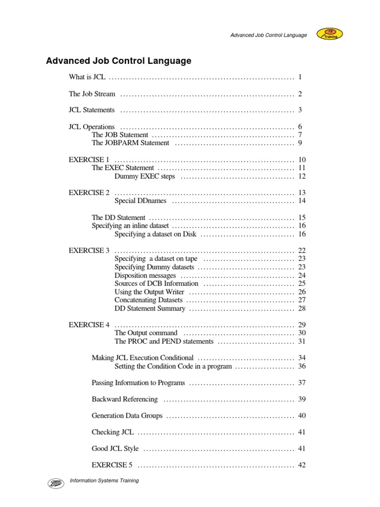 Advanced Job Control Language | PDF