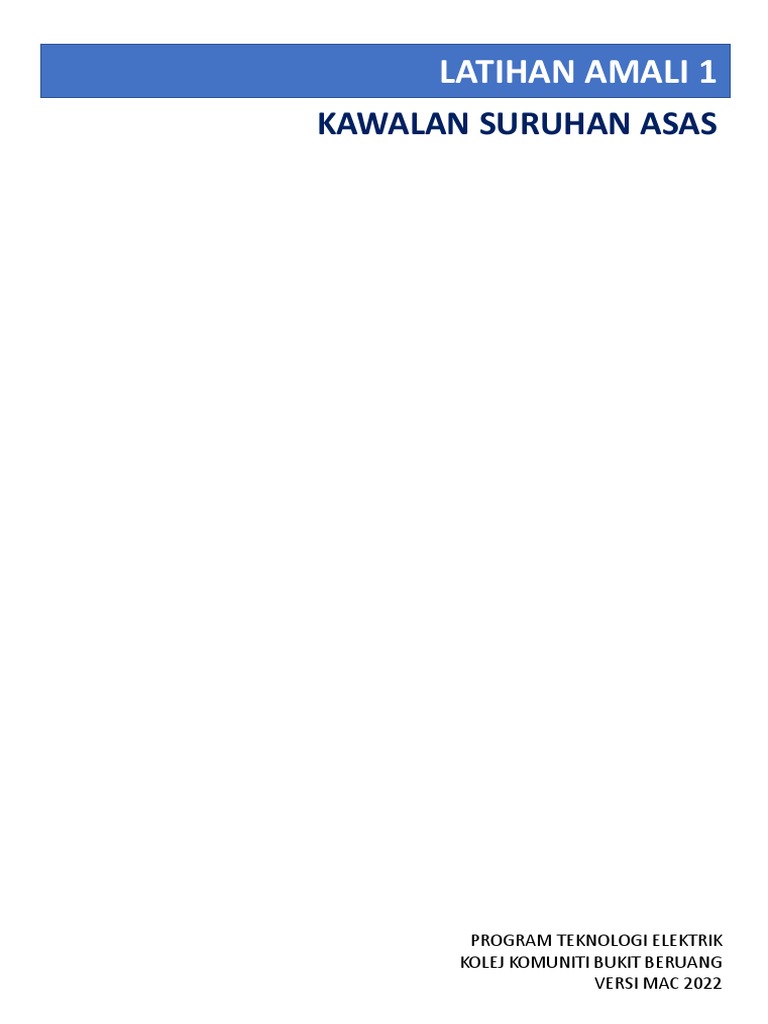 1 Latihan Amali 1 | PDF