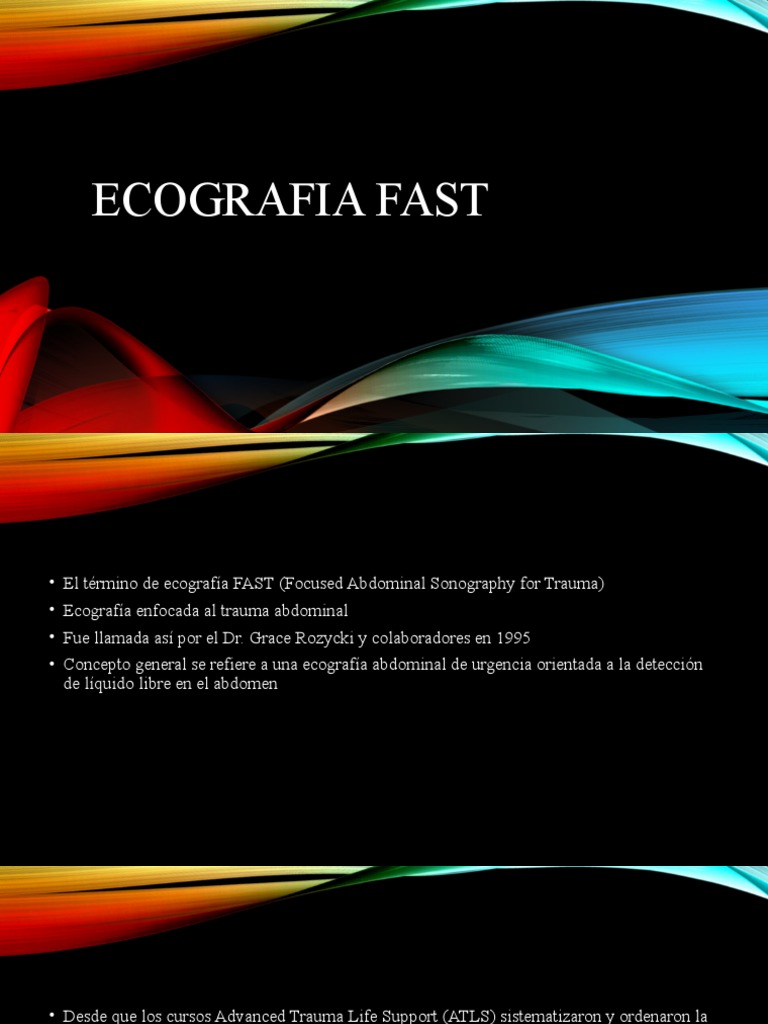 Ecografia Fast | PDF | Ultrasonido médico | Ultrasonido